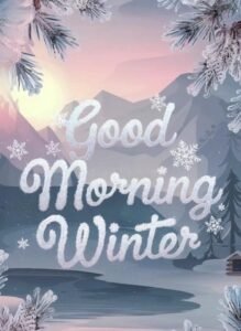 70+ Good morning winter images full of soft beauty
